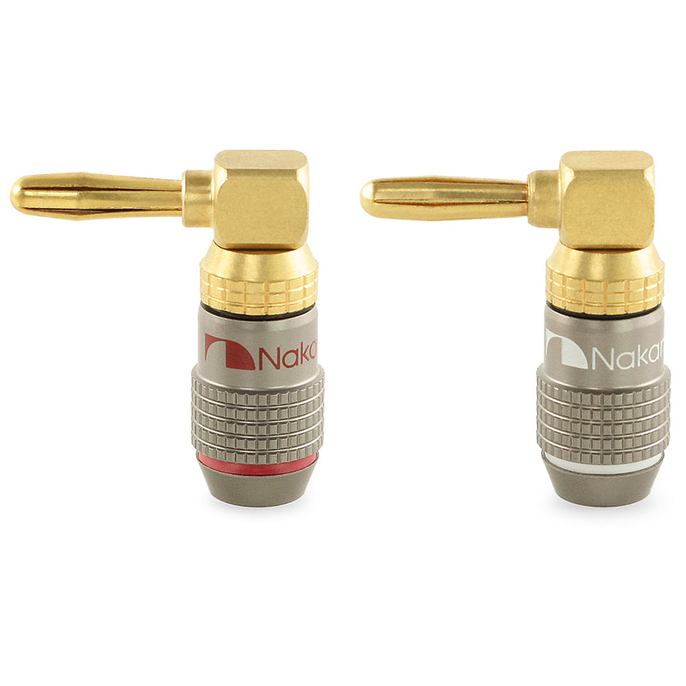 Nakamichi FanLock Excel Series 24k Gold Plated Right-Angle 90 Degree B